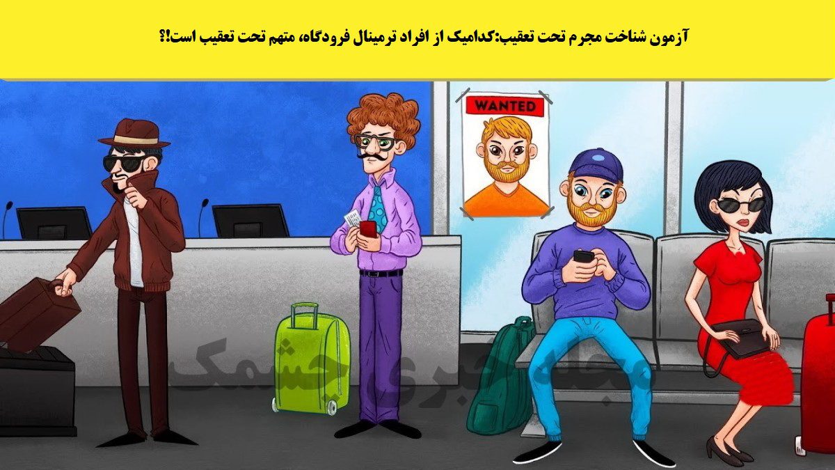آزمون شناخت مجرم تحت تعقیب:کدامیک از افراد ترمینال فرودگاه، متهم تحت ...
